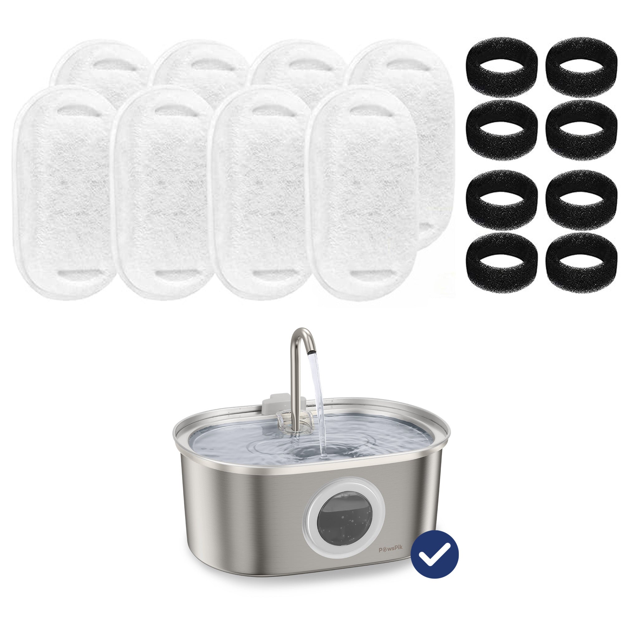 Filters for PawsPik® SS-01 Dog & Cat Water Fountain Made with Stainles
